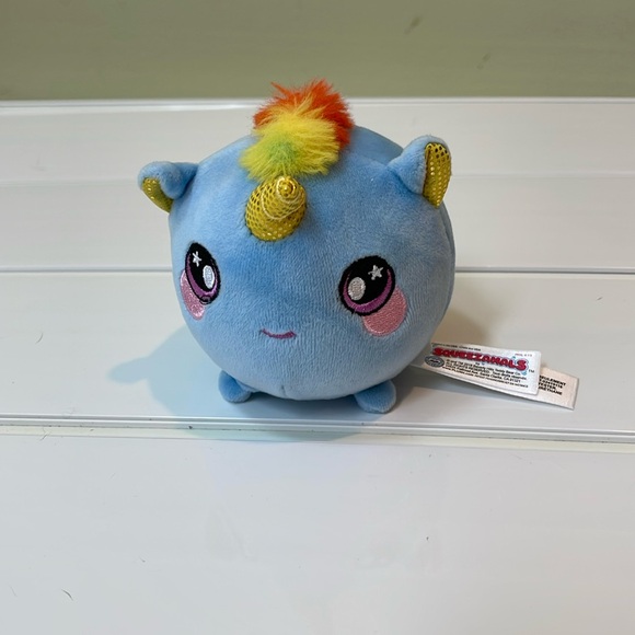 Squeezamals | Toys | Blue Unicorn Squeezamals Series 2 Plush Soft ...
